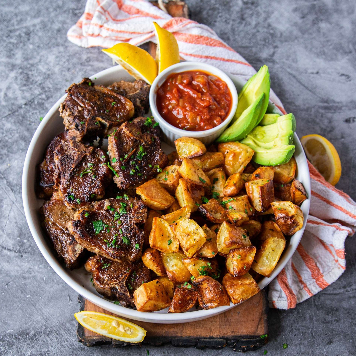 Easy Stove Top Lamb Chops with Roast Potatoes – Sealand Quality Foods