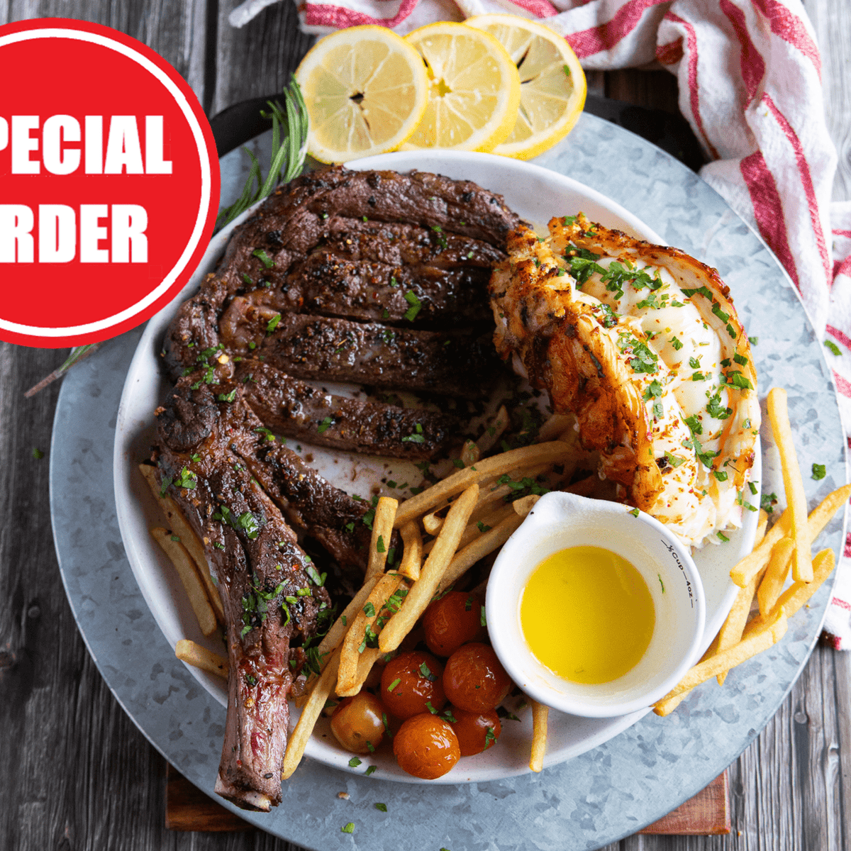 Prime Rib and Lobster Tails Surf & Turf | Sealand Quality Foods